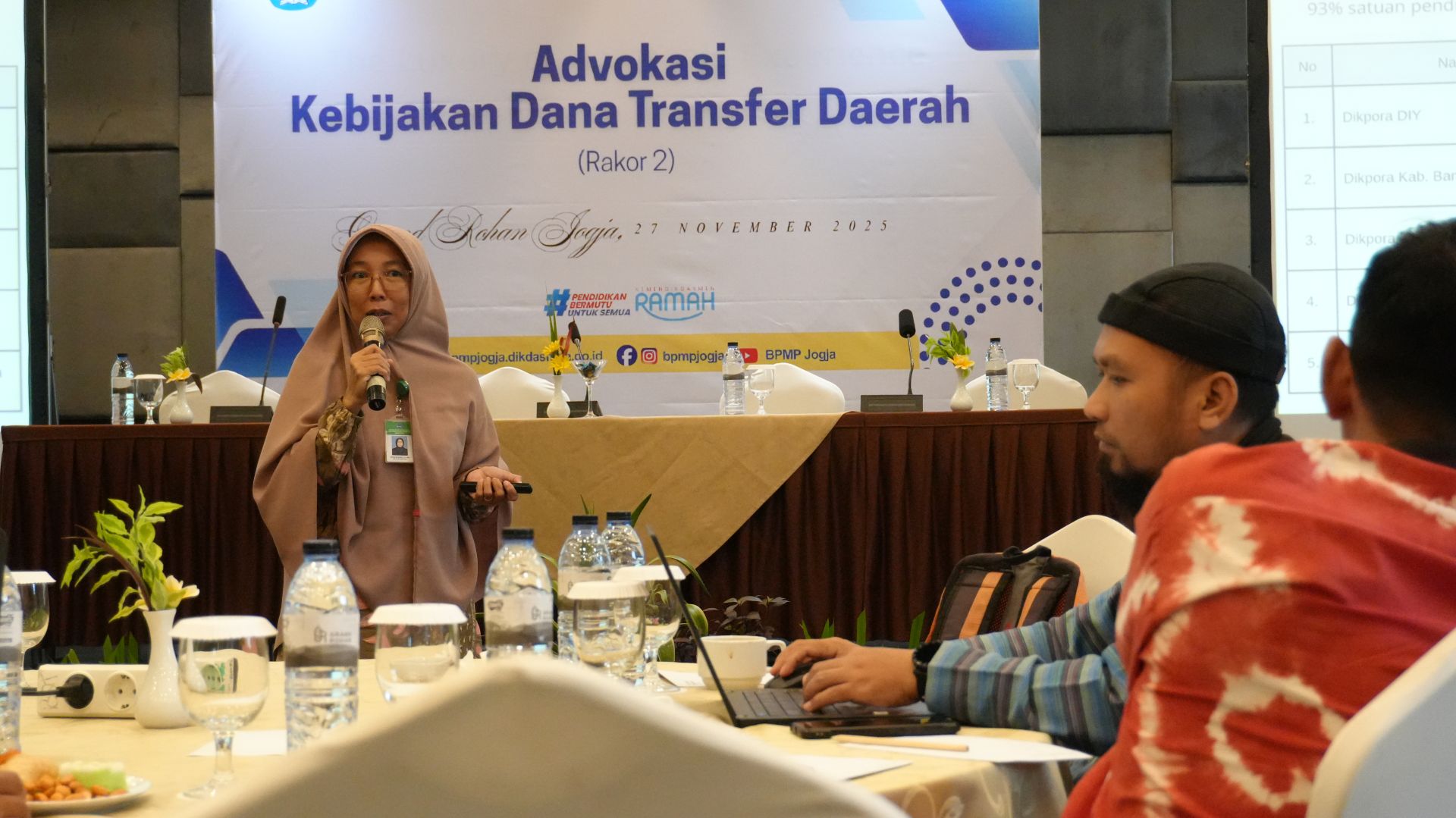 BPMP DIY Gelar Advokasi Kebijakan Dana Transfer Daerah untuk Kesiapan ...